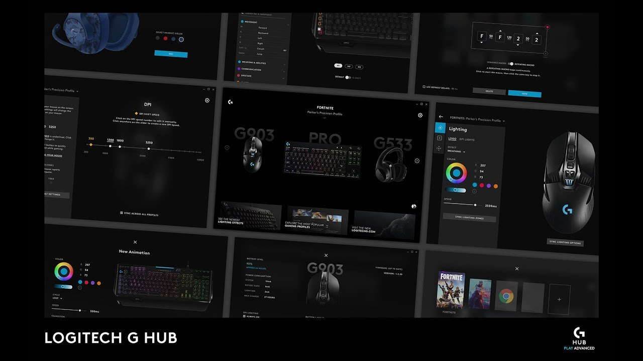 Logitech G HUB - Trình điều khiển thiết bị Logitech – Init HTML