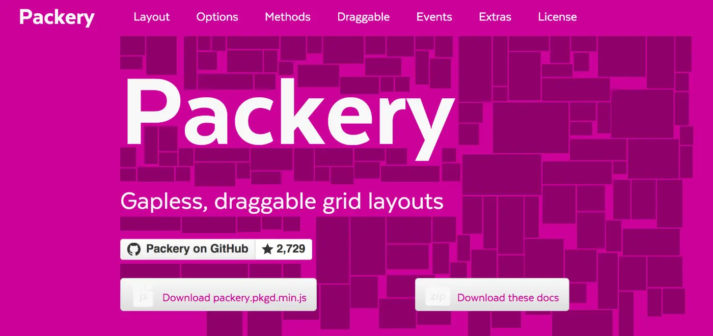 Sắp xếp bố cục tự động với Packery – Init HTML